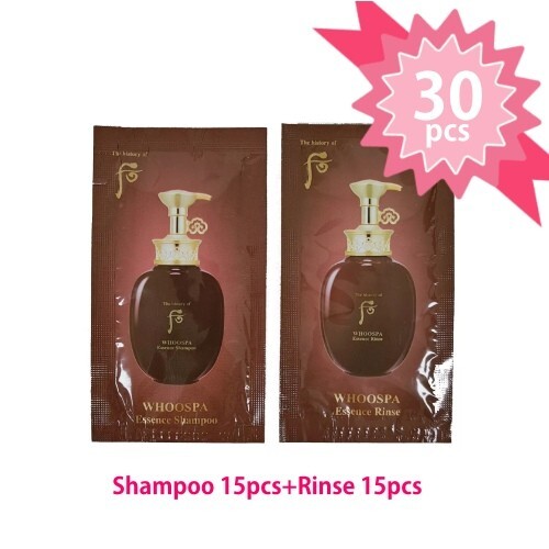 The History of Whoo Whoospa Essence Shampoo & Rinse 8ml x each 15pcs ...