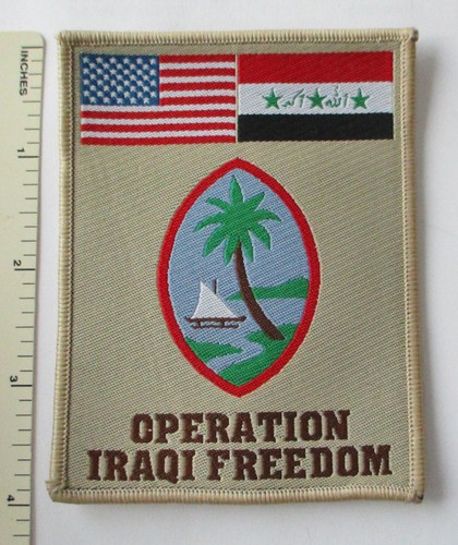GUAM US ARMY NATIONAL GUARD OPERATION IRAQI FREEDOM PATCH Theater Made ...