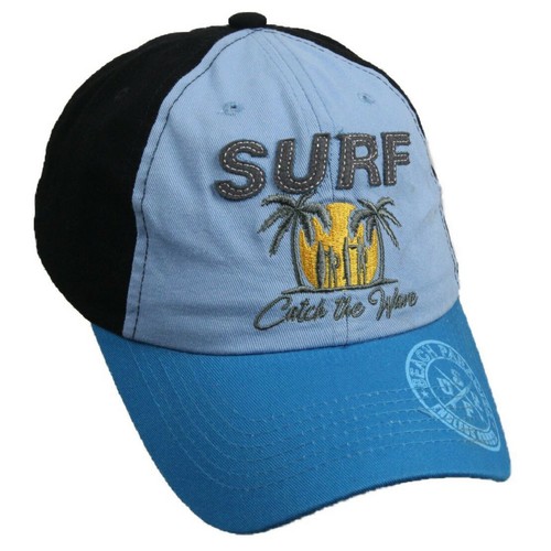 Baseball Cap SURF Sun Dad Hat Cotton Beach Catch The Wave Adjustable ...
