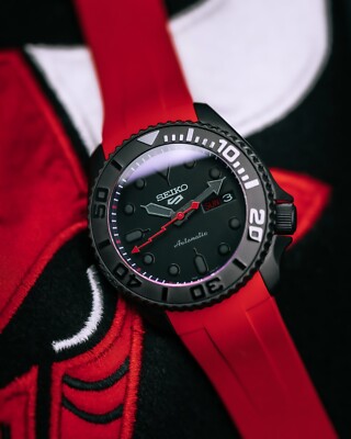 Seiko MOD POWERED RED SRPD79 Hommage Yacht Master AUTOMATIQUE SKX007 ...
