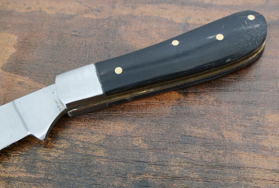 Mini Hawkbill Pocket Knife Wood Handle Vintage Style OG Small 3 Inches ...