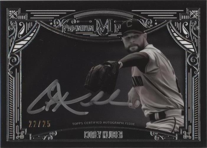 2016 Topps Museum Collection - Premium Prints Autographs Corey Kluber # ...