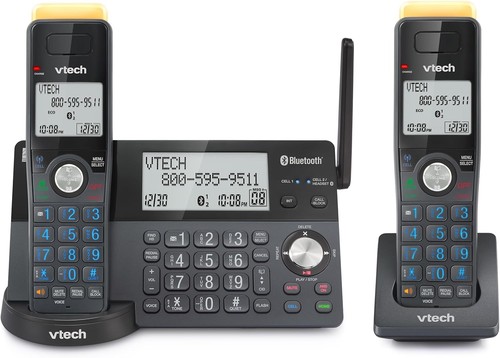 VTech Cordless Phone Answering Machine Bluetooth 2 Handset Long Range ...