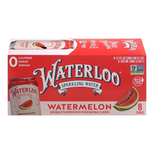 Waterloo - Sparkling Water Watermelon - Case Of 3 - 8/12 Fz ...