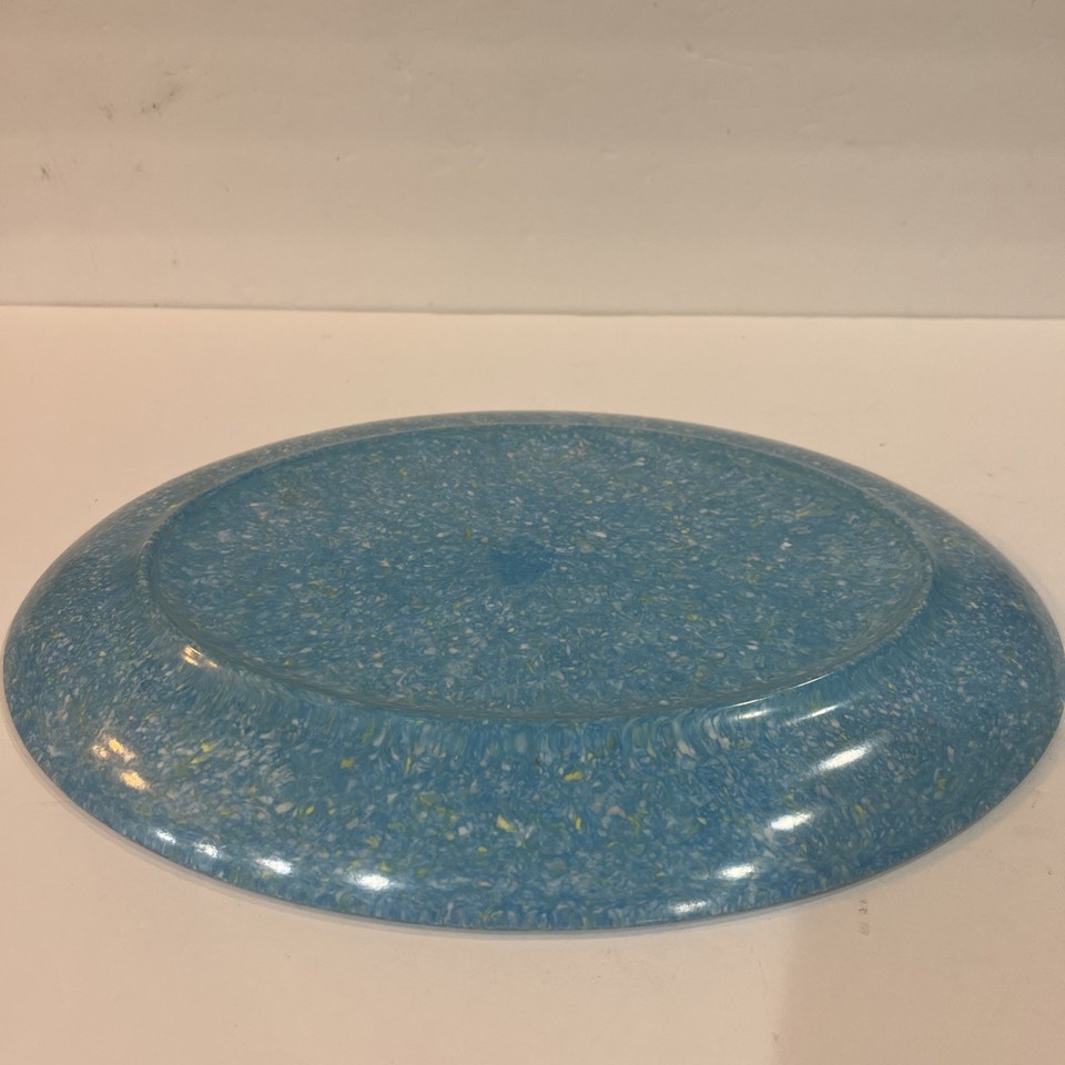 Vintage Melmac Oval Serving Platter, Speckled Confetti Turquoise Retro ...