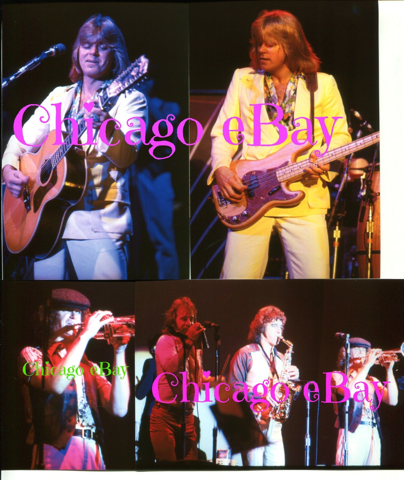 22 CHICAGO Photos! Robert Lamm Peter Cetera Terry Kath Walt Parazaider ...