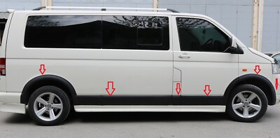 Wing Wheel Arch Trim Set L&R BLACK MATT SWB FOR VW Transporter T5-T5.1 ...