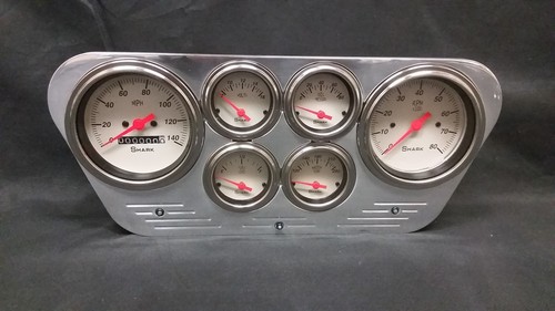 1953 1954 1955 Ford Truck 6 Gauged Dash Panel Cluster Set Billet Insert ...