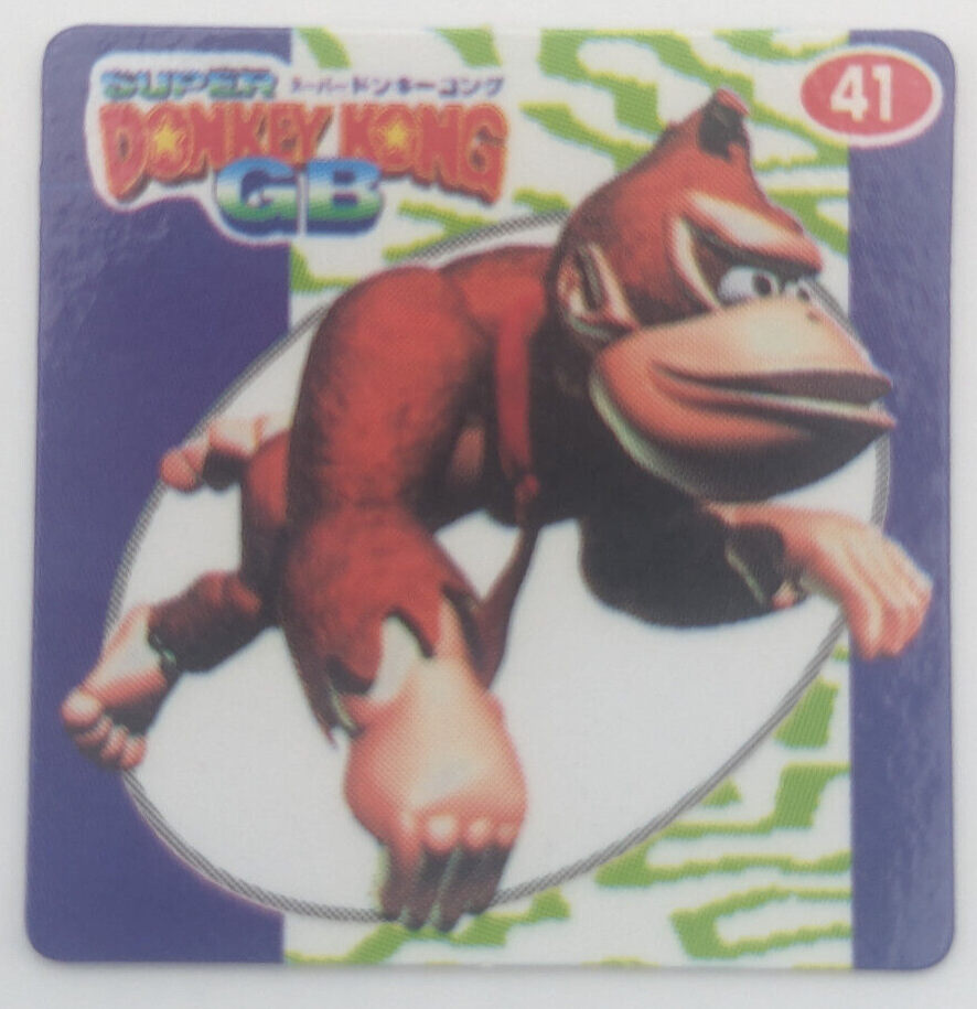 Donkey 41 Super Donkey Kong Bros Card mini Game Boy Nintendo 1995 ...