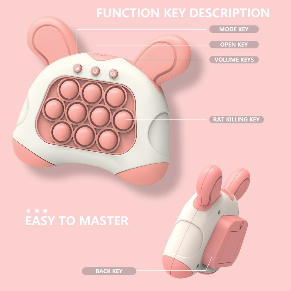 Early Education Game Console Pop it Fidget Toy Fast Push Game ...