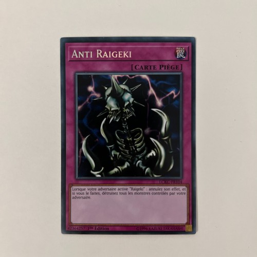 Carte Yu-Gi-Oh! - Secret Rare - Anti Raigeki LCKC-FR104 | eBay