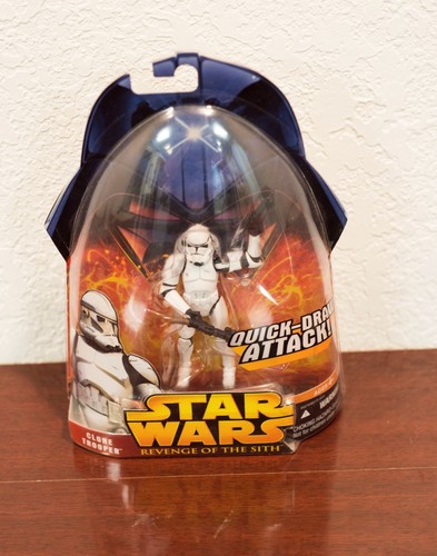 2005 STAR WARS REVENGE OF THE SITH QUICK DRAW ATTACK CLONE TROOPER ...