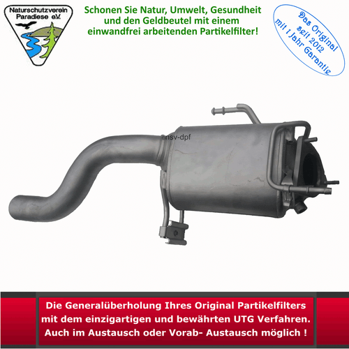Porsche Cayenne 5 L diesel particulate filter DPF soot particulate ...