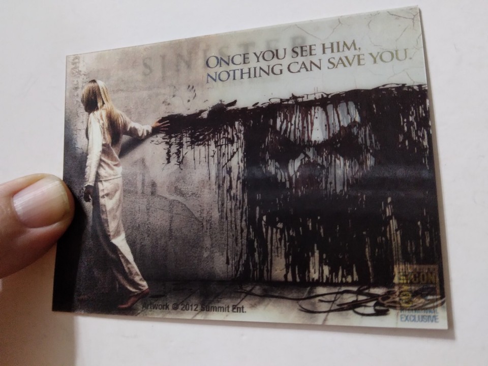 SINISTER Movie SAN DIEGO COMIC CON EXCLUSIVE LENTICULAR PROMO CARD SDCC ...