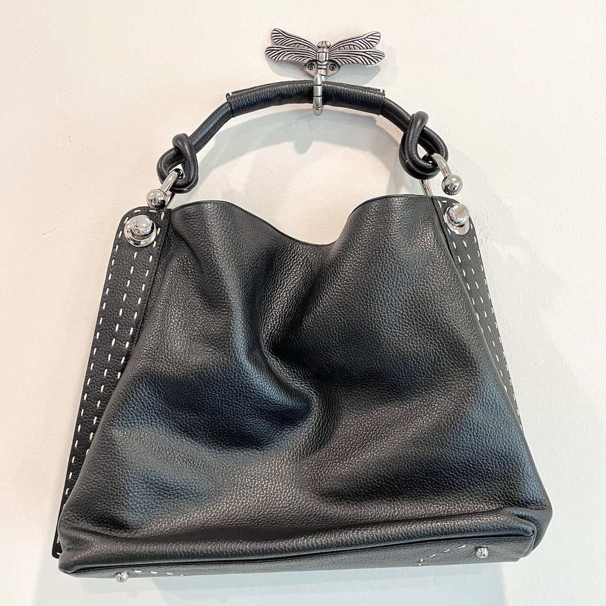 BCBGMaxAzria Medium Signature Tote Satchel Hobo Pebbled BCBGMaxAzria Medium Signature Tote Satchel Hobo Pebbled