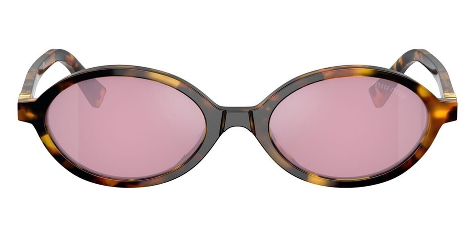 New MIU MIU MU04ZS VAU50D Honey Havana/Bordeaux Mirrored 50-18-140 ...