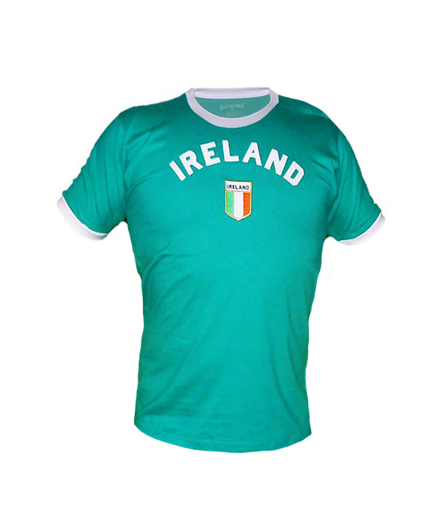 Ireland Soccer Futbol Jersey T-shirt Uniform Country Flag 100% Cotton ...