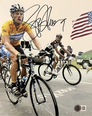 Lance Armstrong Signed Photo Beckett COA Autograph Tour De France ...