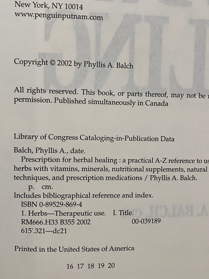 Prescription for Herbal Healing and Nutritional Healing book lot ...