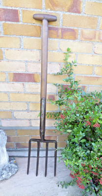 Vintage Potato Fork YARDLEY wood wooden Y handle. Lugworm digger. | eBay UK