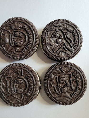 Pokemon OREO Cookies Kanto Starters (Pikachu, Bulbasaur, Squirtle ...