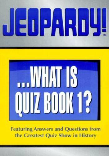 Jeopardy! Quiz Book 1 - Paperback By Holly Camerlinck - GOOD ...