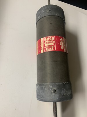 Bussmann NOS-600 NOS600 Buss One-Time Fuse 600 Volt 600 Amp | eBay
