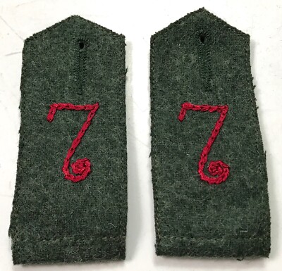 WWI GERMAN M1907 M1915 TUNIC 7TH REGIMENT SHOULDER BOARDS | eBay