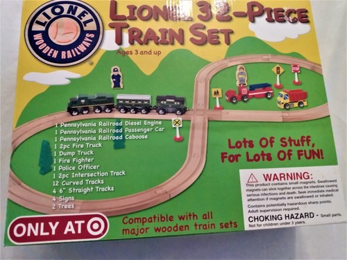 Lionel Classic 32 Piece Wooden Train Set Target Exclusive | eBay