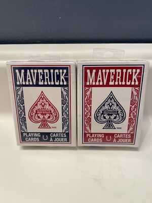2 Deck Maverick Playing Cards NEW SEALED RED & BLUE | eBay
