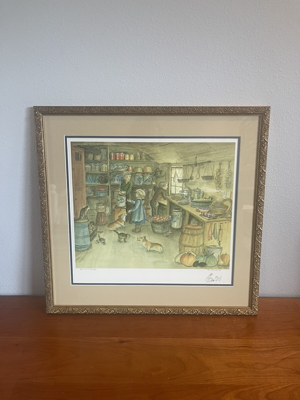 Tasha Tudor artist's proof hand signed beautiful print Americana ...