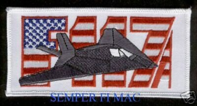 F-117 STEALTH NIGHTHAWK PATCH US AIR FORCE AFB PILOT AIR CREW USA FLAG ...