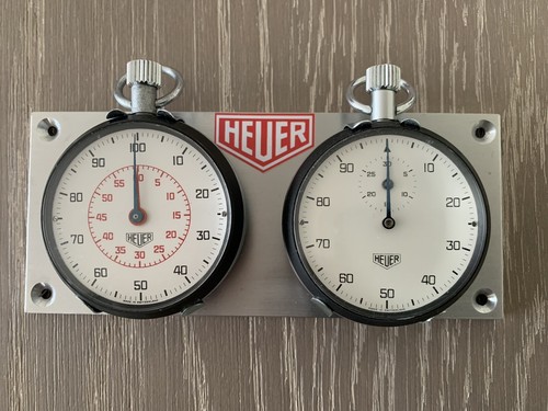 Heuer Stopwatch Panel Heuer Chronometers Dashboard Rally Timer 85 | eBay