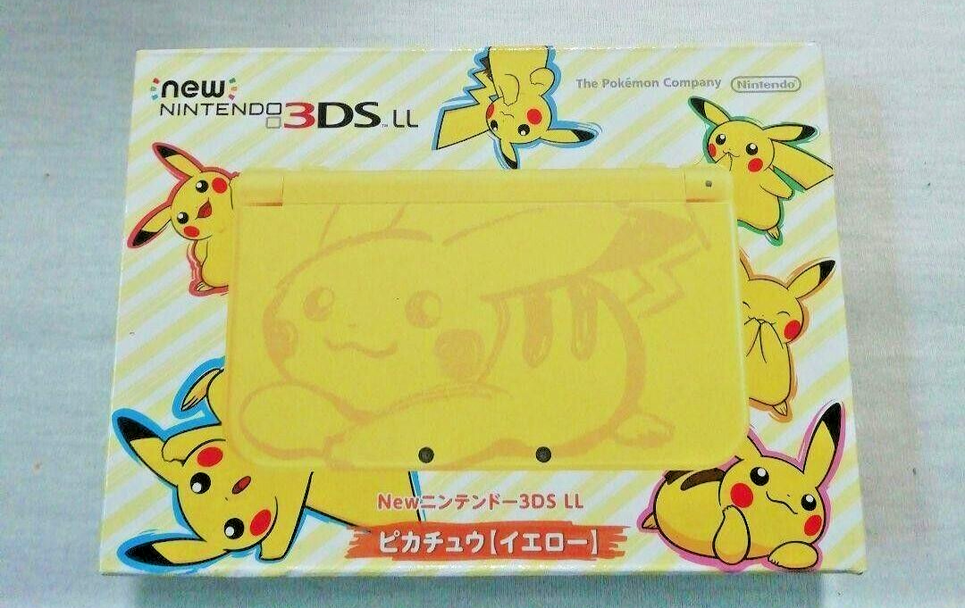 NEW Nintendo 3DS LL XL Pikachu Yellow Pokemon Limited Console Japanese ...