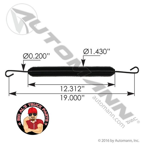 AUTOMANN Peterbilt Hood Spring, # 104.1369 | eBay
