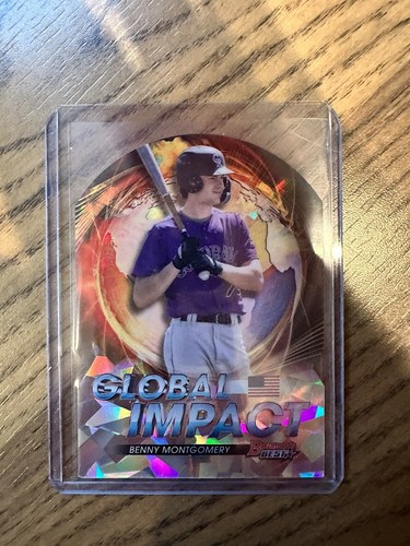 2022 BOWMAN'S BEST BENNY MONTGOMERY DIE CUT ATOMIC REFRACTOR GLOBAL ...