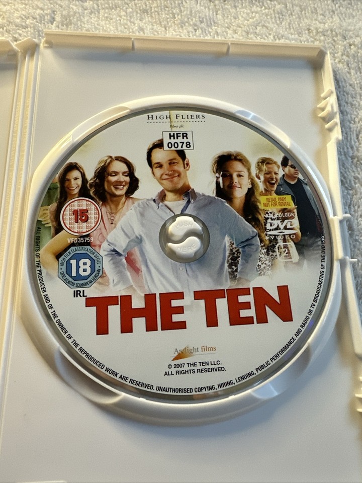 The Ten DVD 2008 Region B Paul Rudd Winona Ryder Liev Schreiber Rob ...