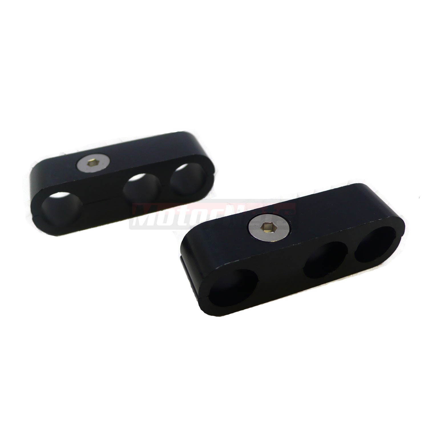 2x Black Aluminum 7mm 8mm 9.5mm Spark Plug Wire Separators Divider ...