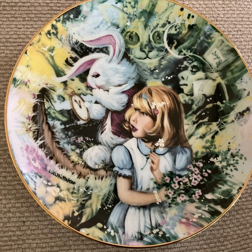 Vtg Alice In Wonderland Plate by Lewis Carroll, Artist Lawrence ...