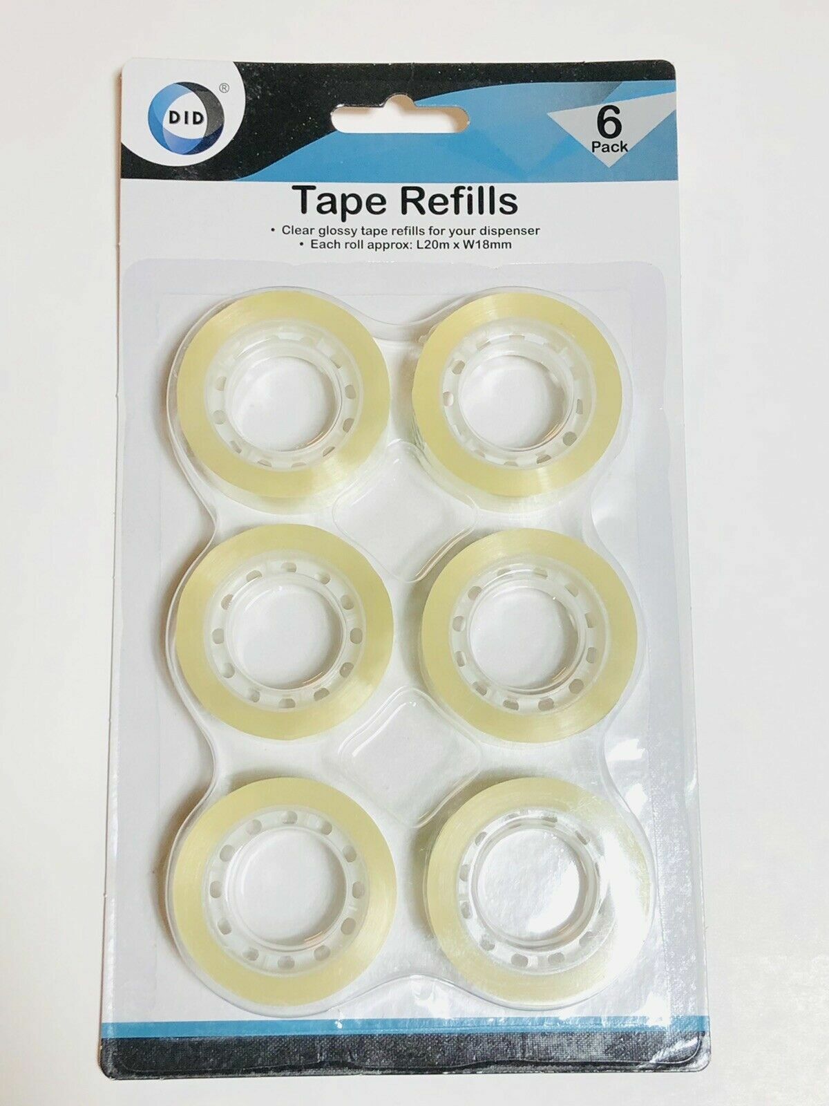 6 X Sellotape L20m x W18mm Sticky Clear Transparent Tape Mini Small ...