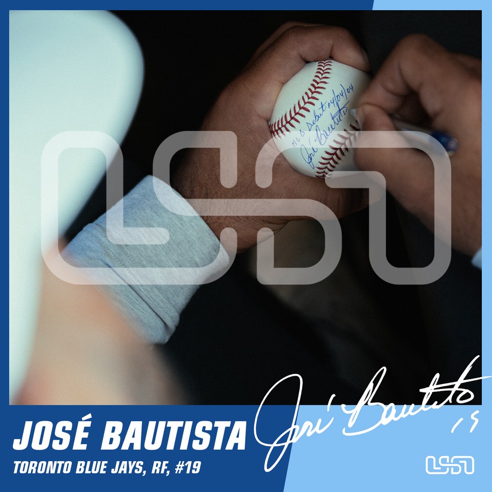 Jose Bautista Signed "Bat Flip" Rawlings Official Major League Baseball ...