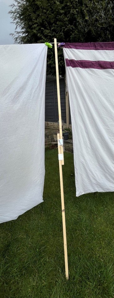 Wooden Extendable Clothes Line Prop | eBay UK