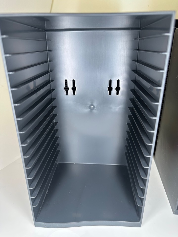 Vtg CD-ROM 16 / 32 Disc Storage Towers x 2 Modular Design Vertical ...