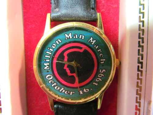 RARE MILLION MAN MARCH WATCH OCTOBER 16 1995 NEW IN BOX WITH NEW ...