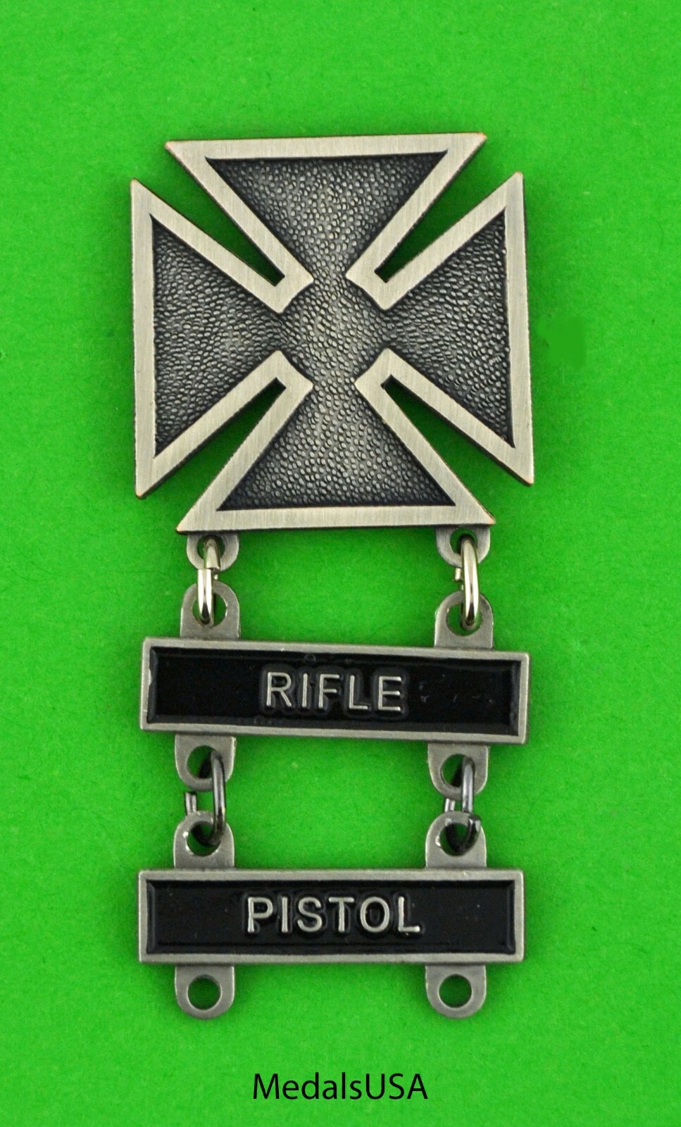 Army Marksman Marksmanship Badge with RIFLE & PISTOL Qualification Bars ...