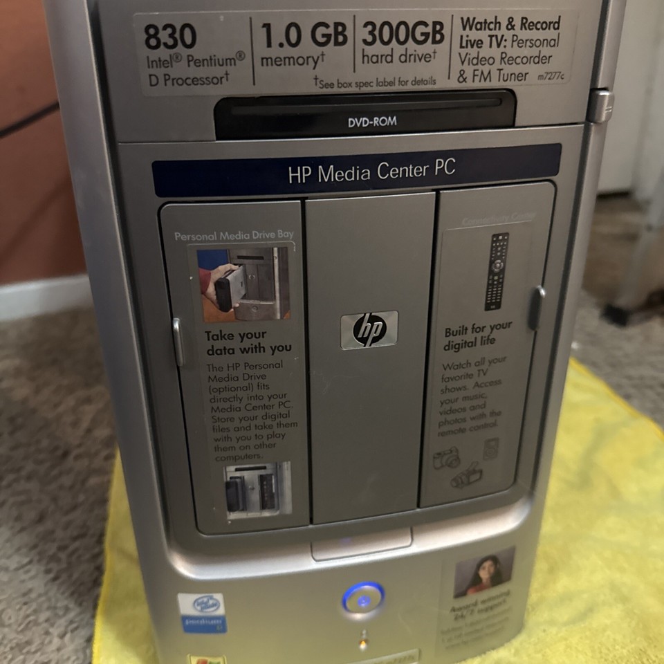 HP Media Center PC (M7277c) Desktop Computer Used Intel Pentium D W ...