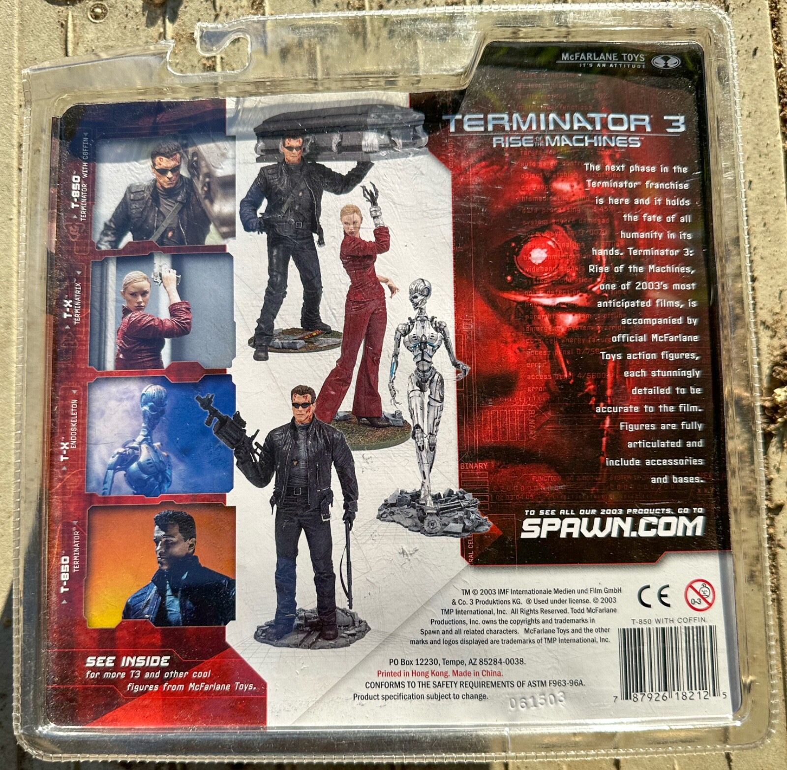 McFarlane Toys T-850 Terminator with Coffin Terminator Action Figure ...