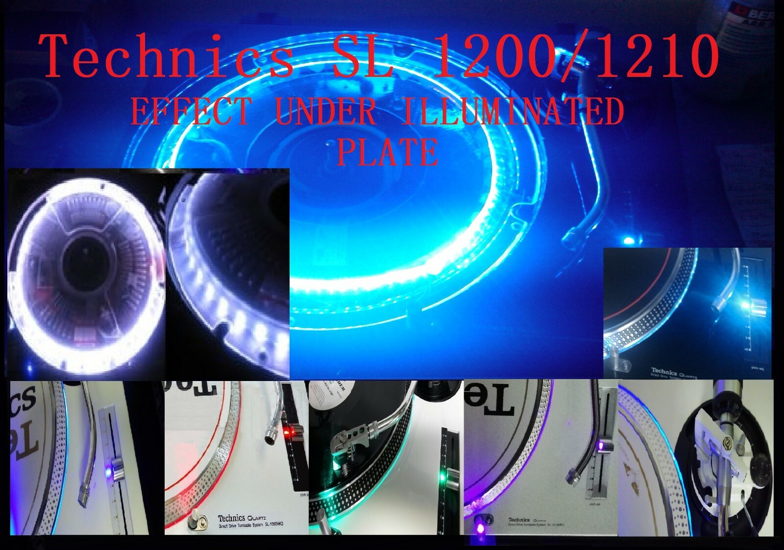 TECHNICS SL 1200 1210 EFFETTO LUMINOSO PLATTER - UFO - HALO ANELLO | eBay