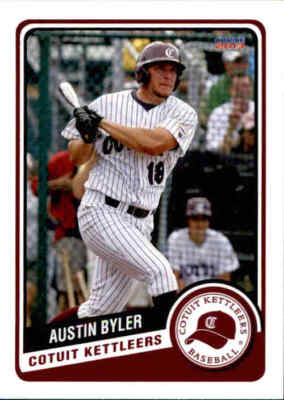 2013 Cotuit Kettleers Choice #4 Austin Byler Peoria Arizona AZ Baseball ...