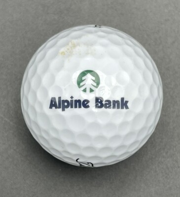 Alpine Bank Logo Golf Ball (1) Titleist Velocity Pre-Owned | eBay